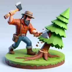 Lumberjack 3D Simulator: Play Lumber Tycoon Online Now!
